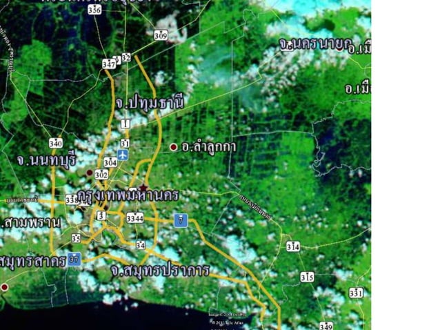 สถานการณ์น้ำโดยดาวเทียม Terra sensor modis ณ เวลา ๑๑.๓๐ น ๒๖ ตุลาคม ๕๔ ...