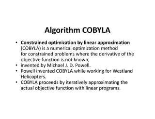 Using Derivation-Free Optimization Methods in the Hadoop Cluster with Terasort | PPT