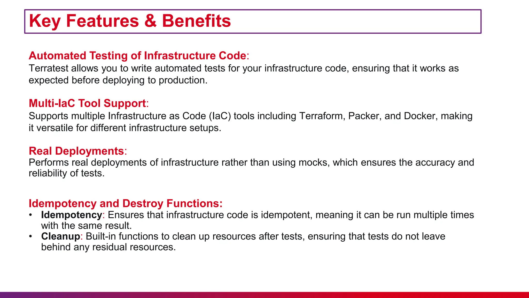 Terratest Automation Testing Of Infrastructure Ppt
