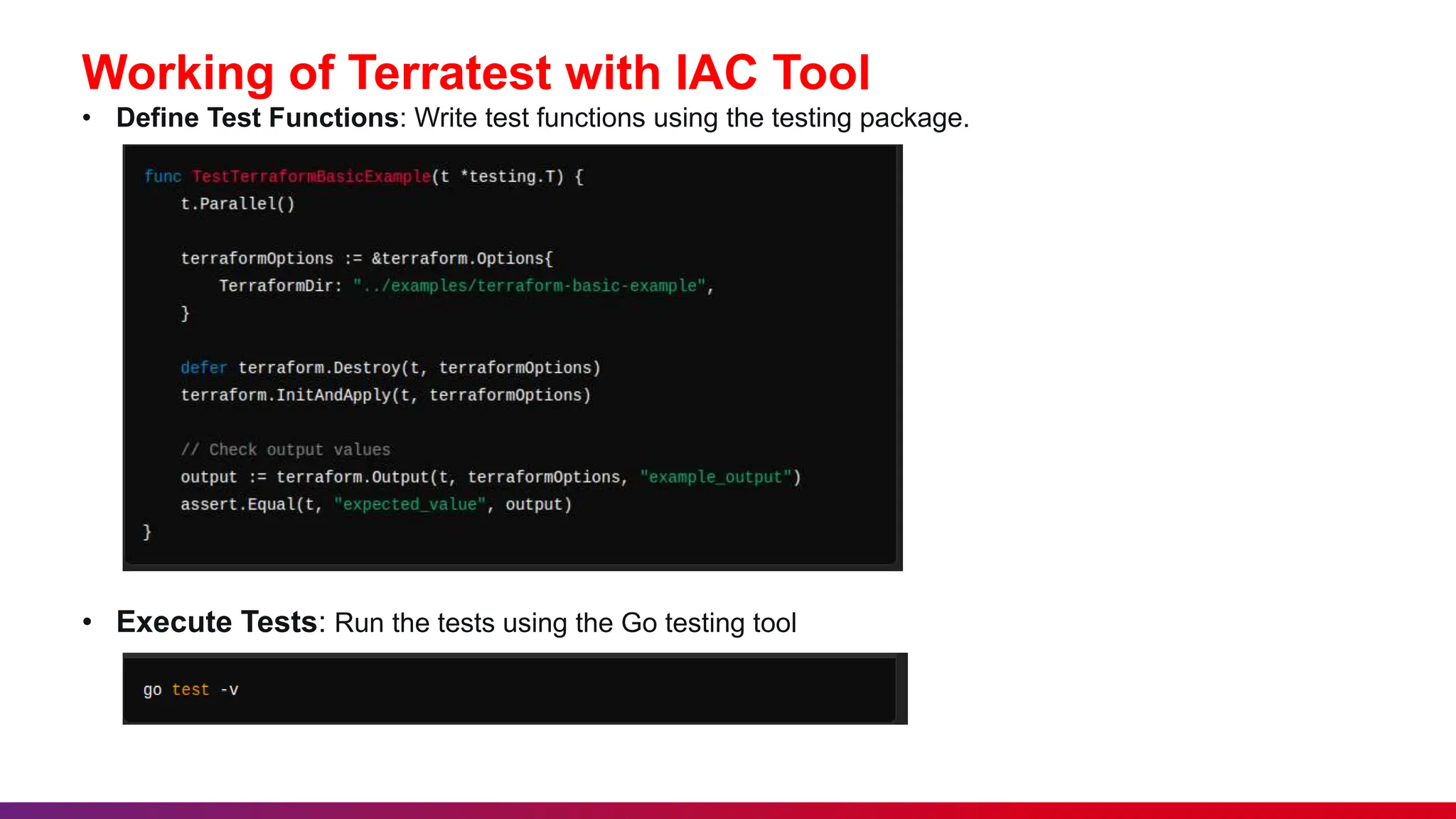 Terratest Automation Testing Of Infrastructure Pptx Cloud