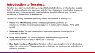 Terratest - Automation testing of infrastructure | PPTX