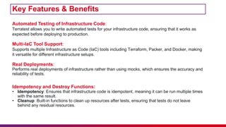 Terratest - Automation testing of infrastructure | PPTX