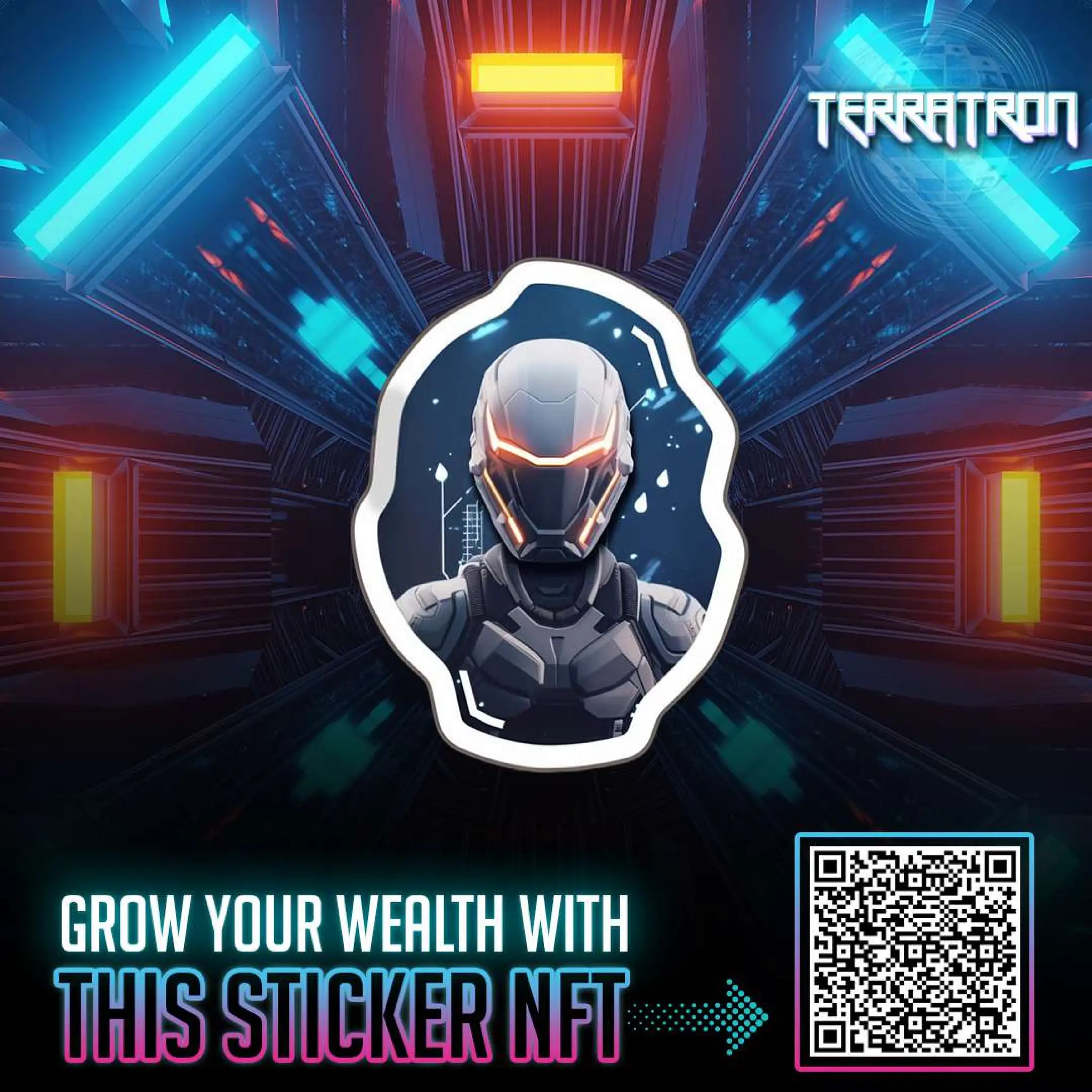 Terratron SciFi NFT Stickers Cyborg RTG499 | PDF