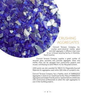 TERRAZZCO Aggregate Brochure: Marble, Glass, Shells | PDF