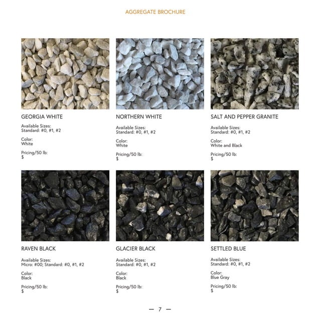 TERRAZZCO Aggregate Brochure: Marble, Glass, Shells | PDF