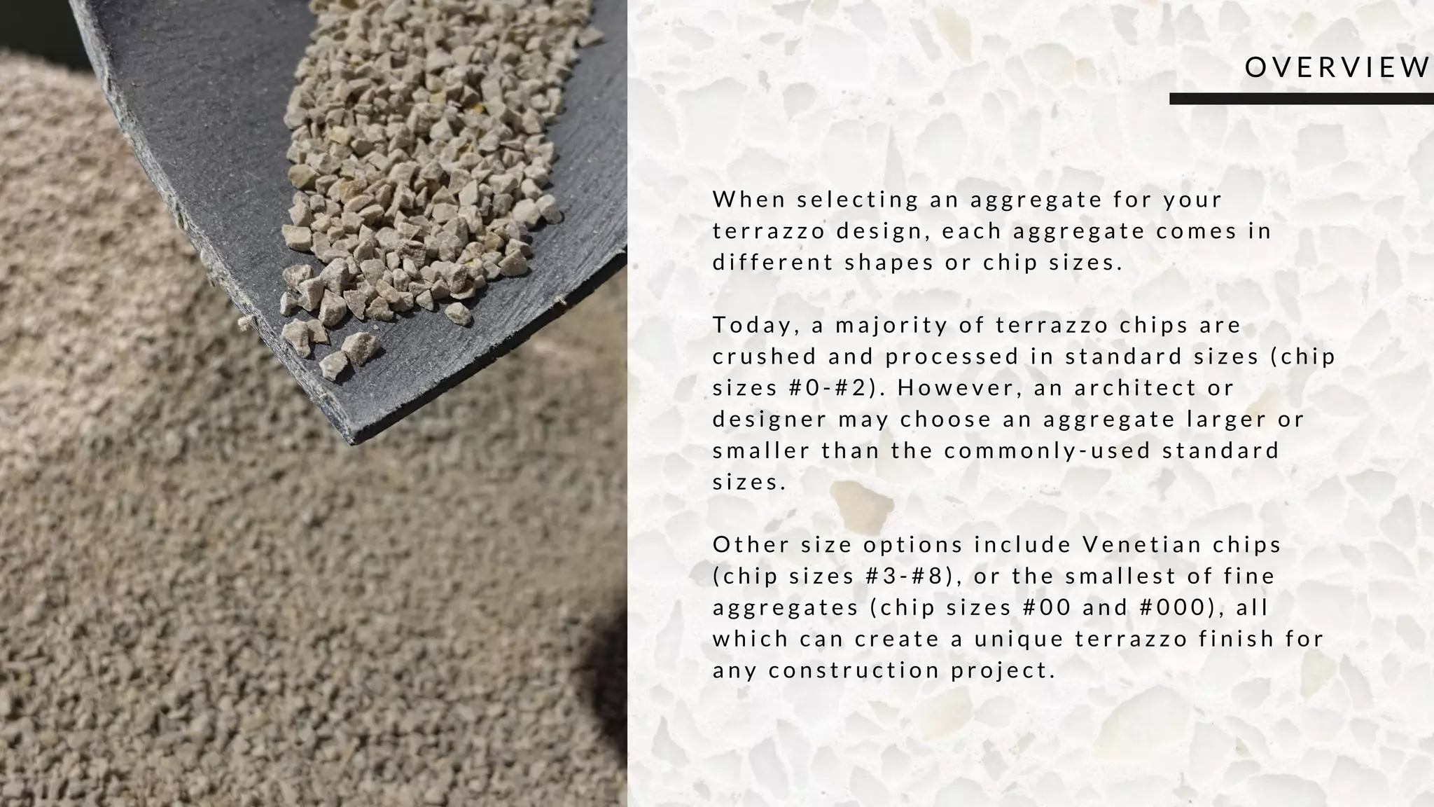 Terrazzo Aggregate: Chip Size Guide | PDF