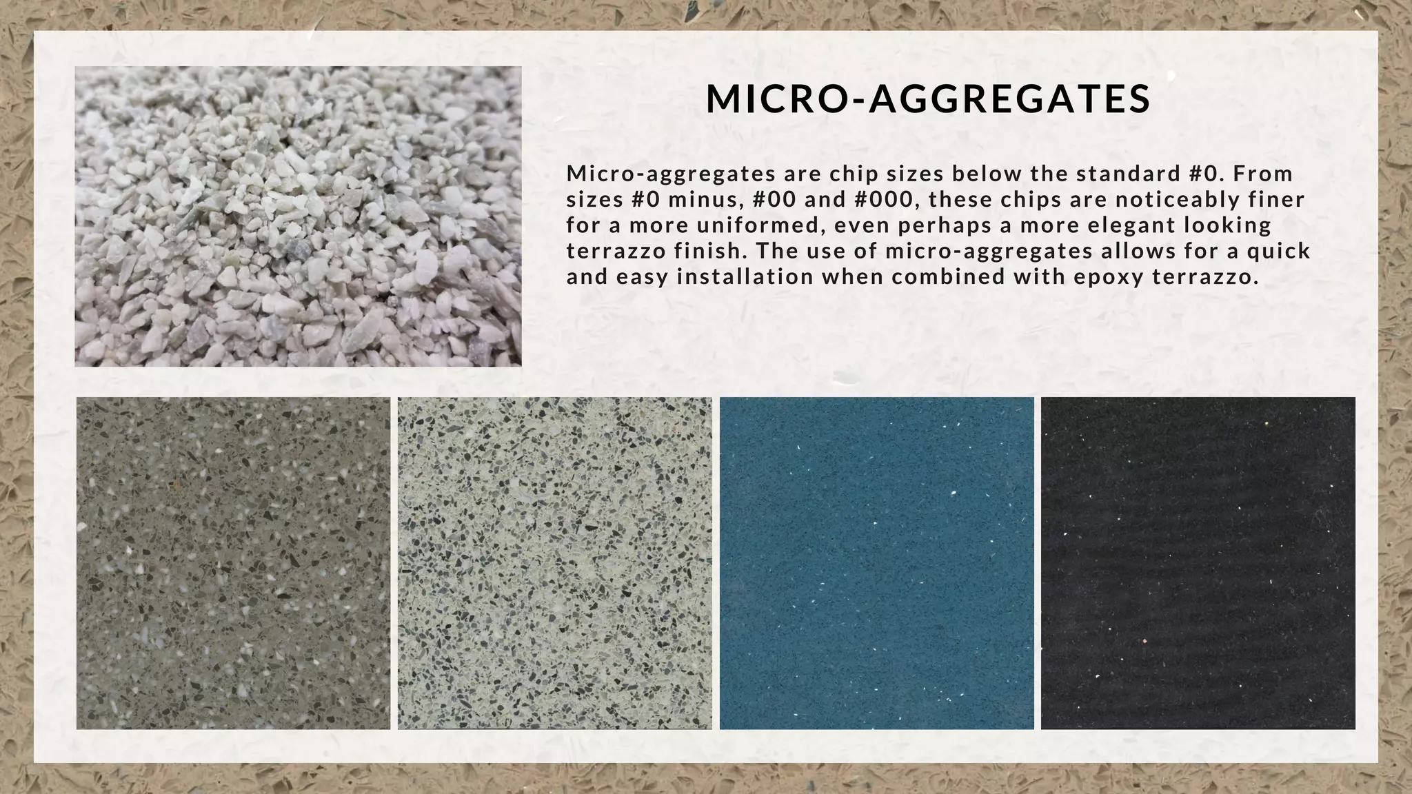 Terrazzo Aggregate: Chip Size Guide | PDF