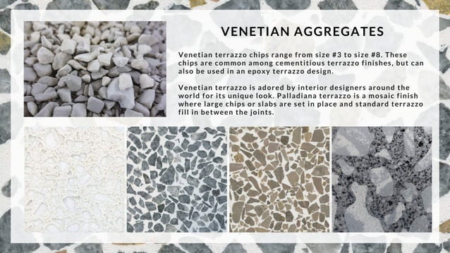 Terrazzo Aggregate: Chip Size Guide | PDF