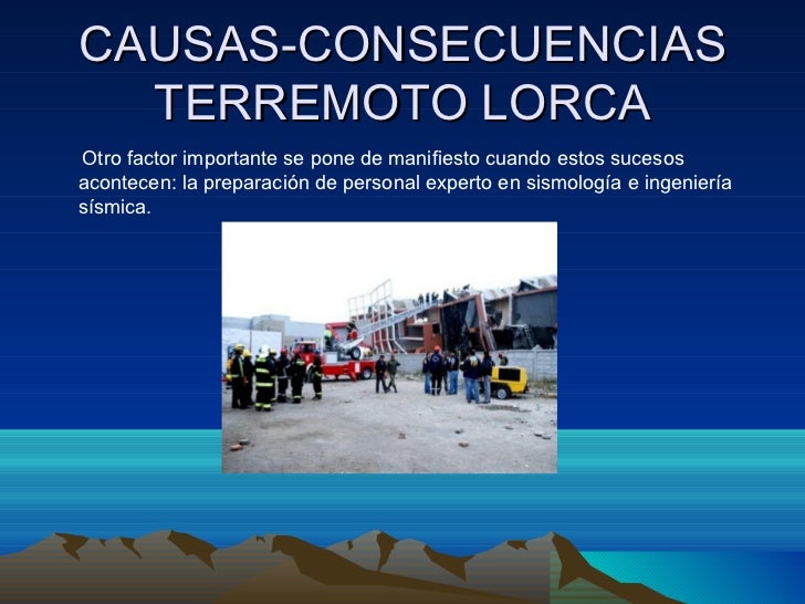 Terremoto Causas Consecuencias Lorca