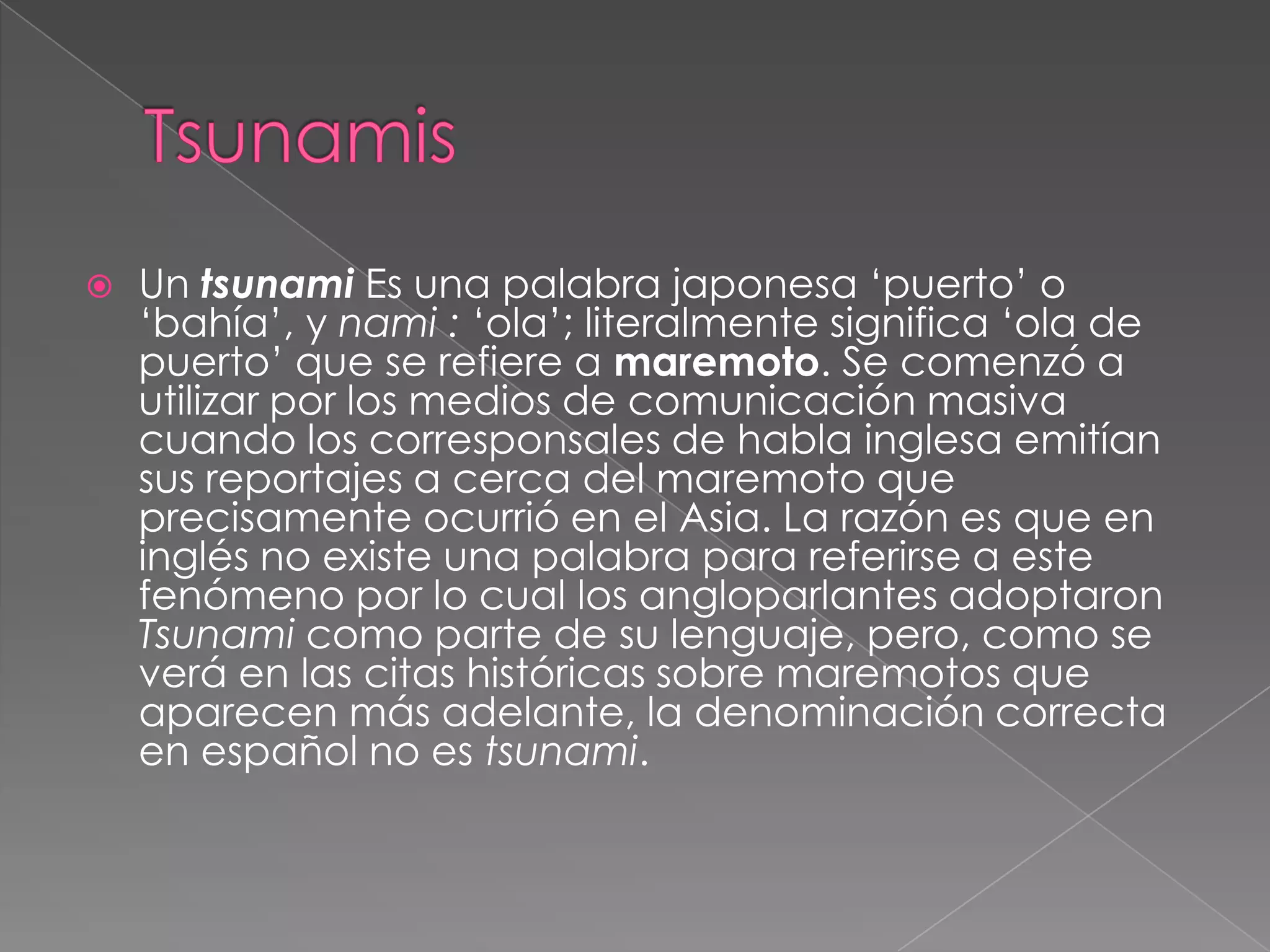 Terremotos y tsunamis | PPTX | Geography | Science