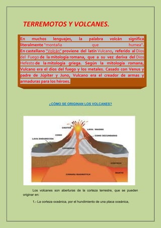Terremotos y volcanes | PDF