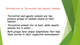 Terrestrial and Aquatic Habitats comapariacdgashjasvdsjx.pptx