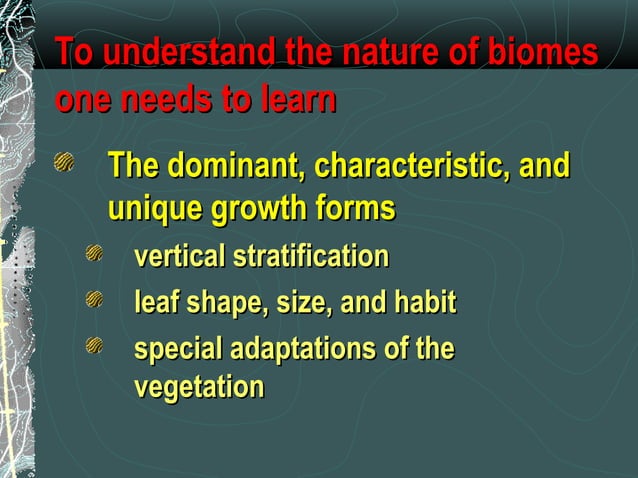 Terrestrial biomes | PPT
