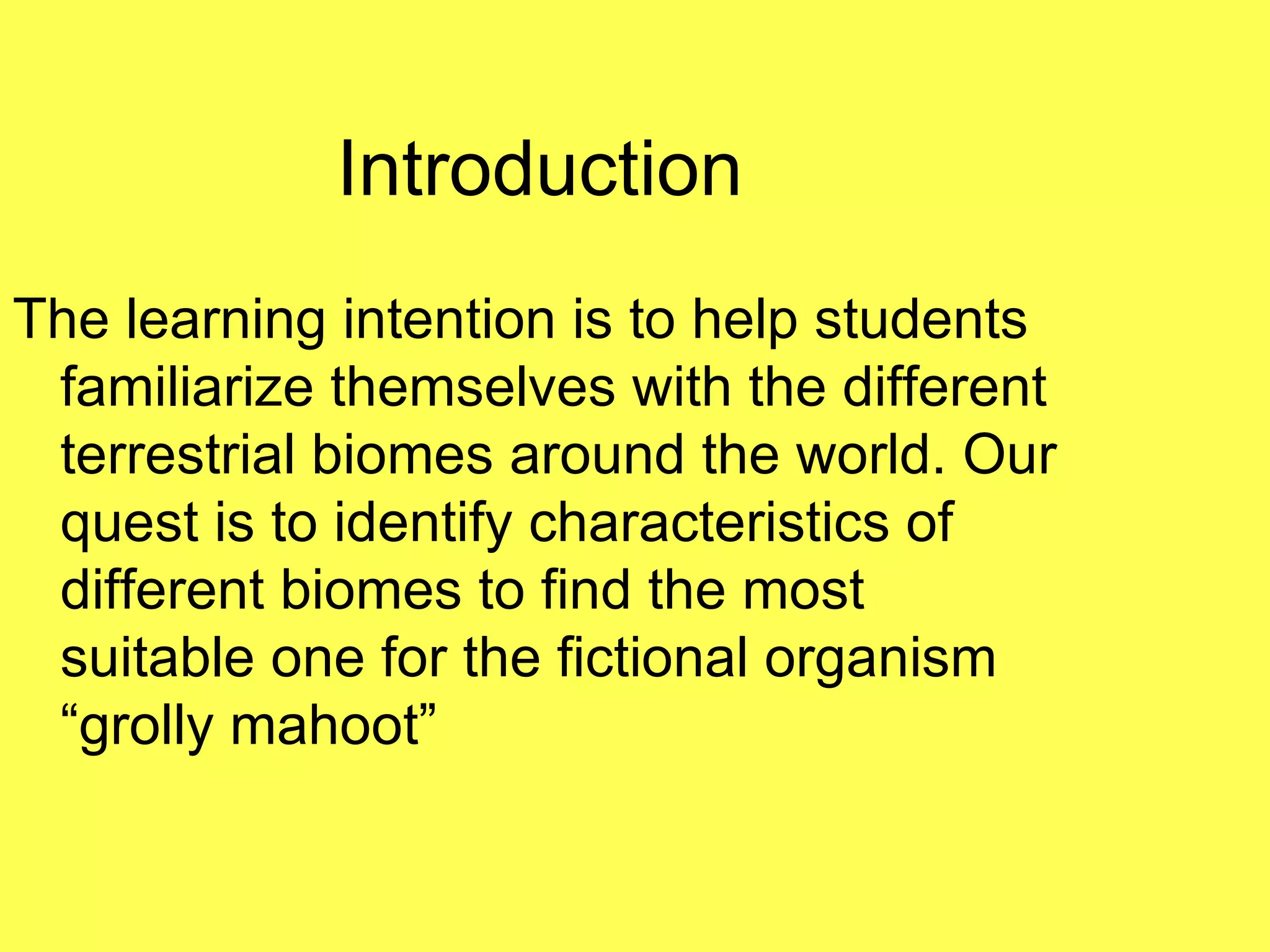 Terrestrial Biomes | PPT