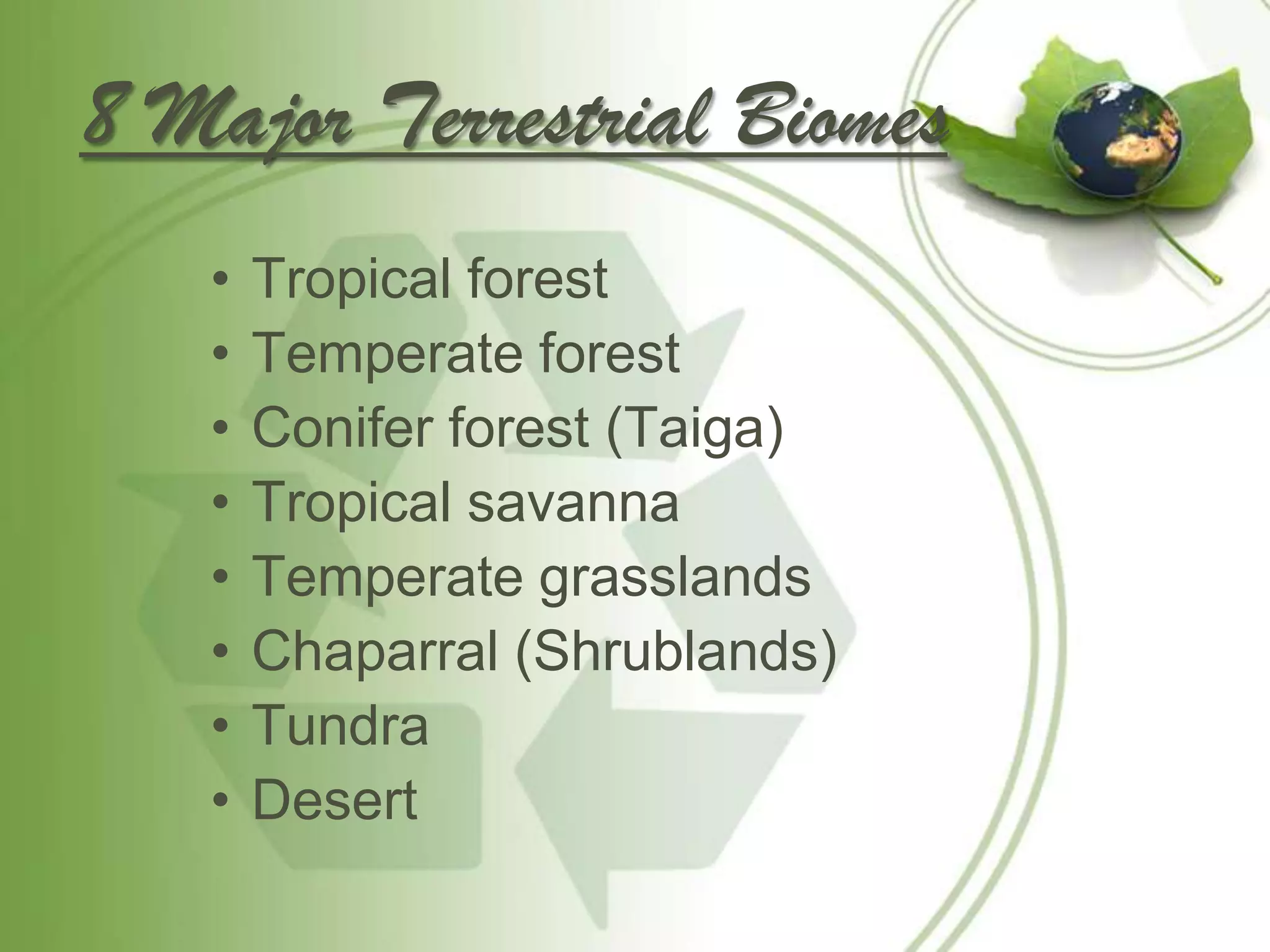 Terrestrial biomes | PPTX