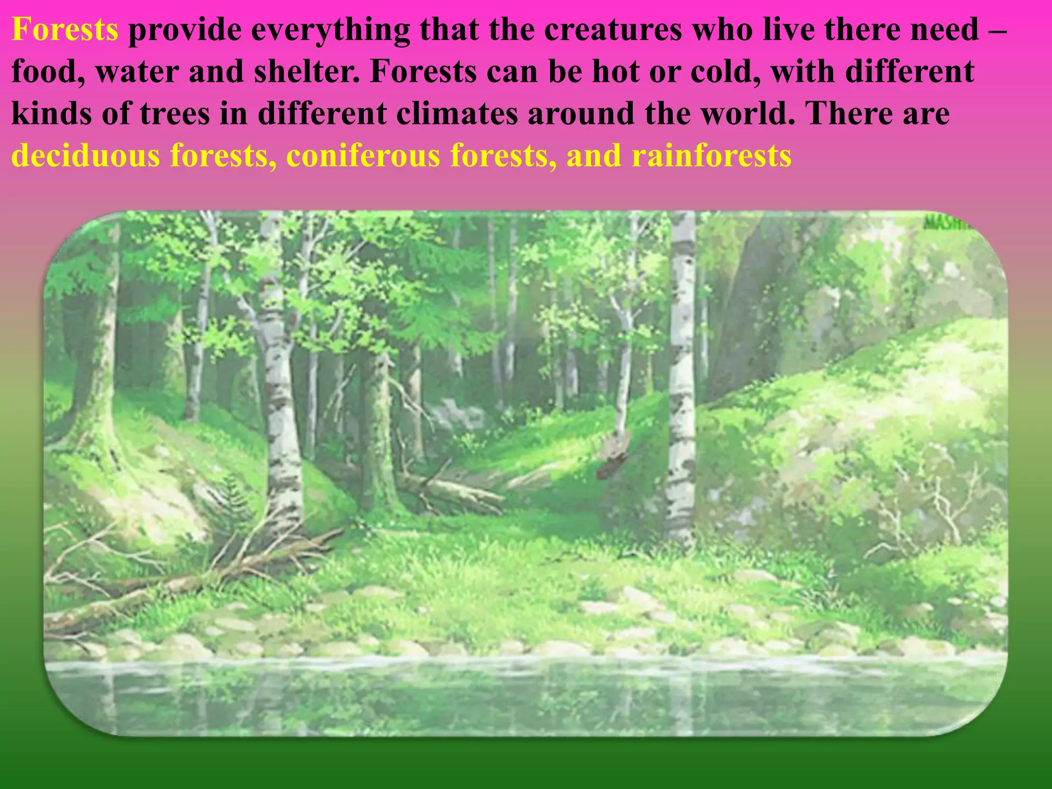 THE LIVING ORGANISMS — CHARACTERISTICS AND HABITATS TERRESTRIAL HABITAT ...