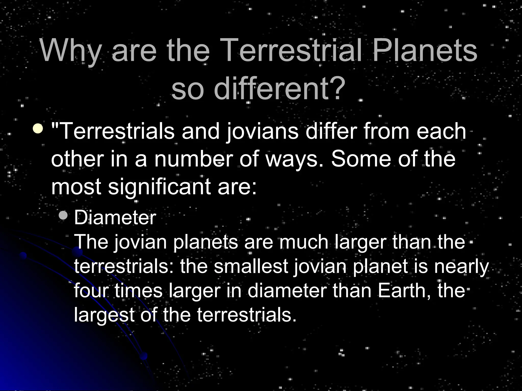 a page for ppt on terrestrial planets grade 6 | PDF