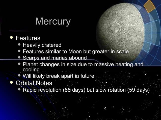 a page for ppt on terrestrial planets grade 6 | PDF