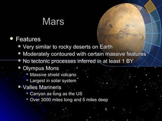 a page for ppt on terrestrial planets grade 6 | PDF