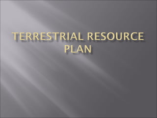 Terrestrial resource plan | PPT