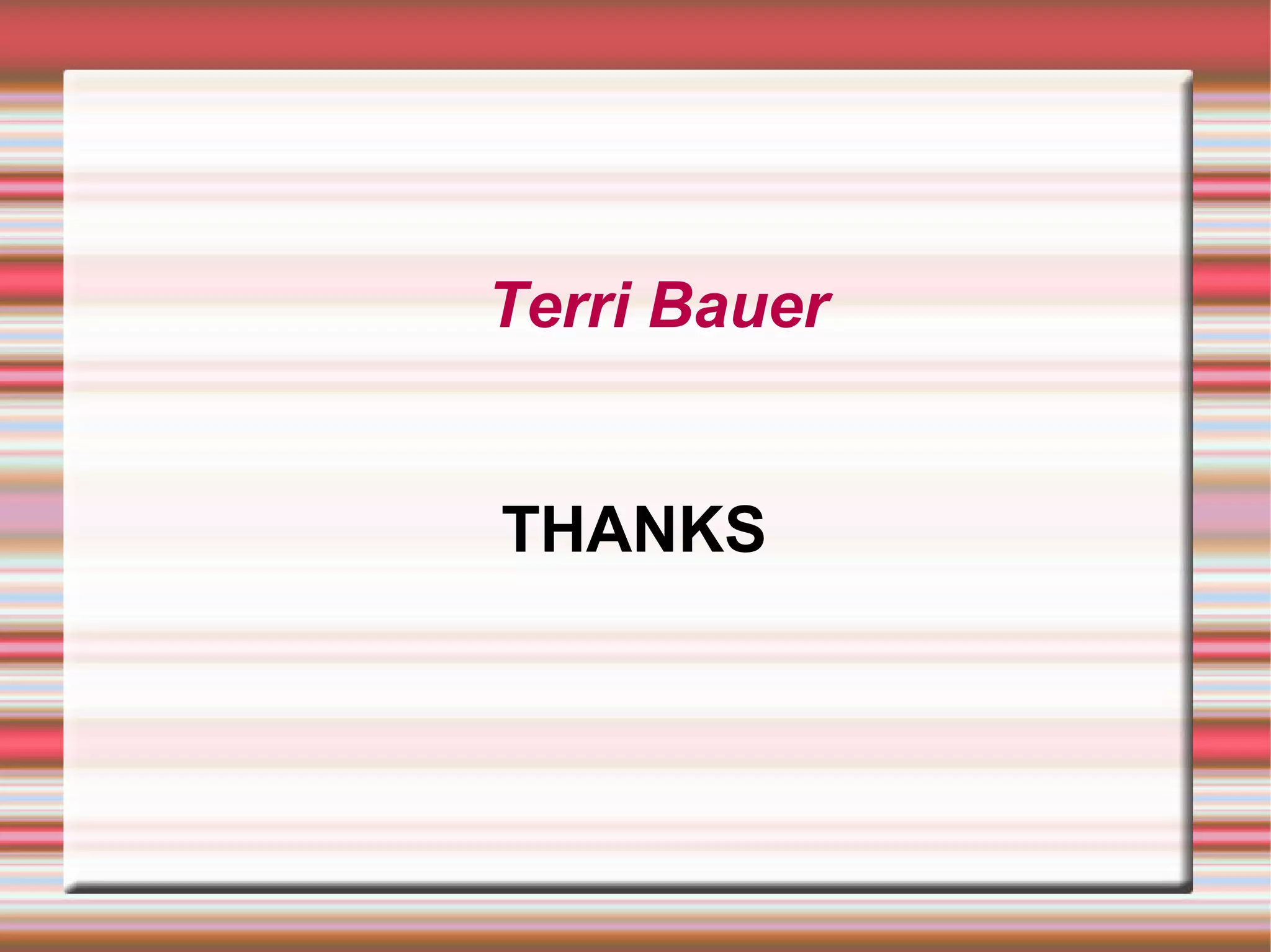Terri bauer helping juvenile sex offenders | PPT