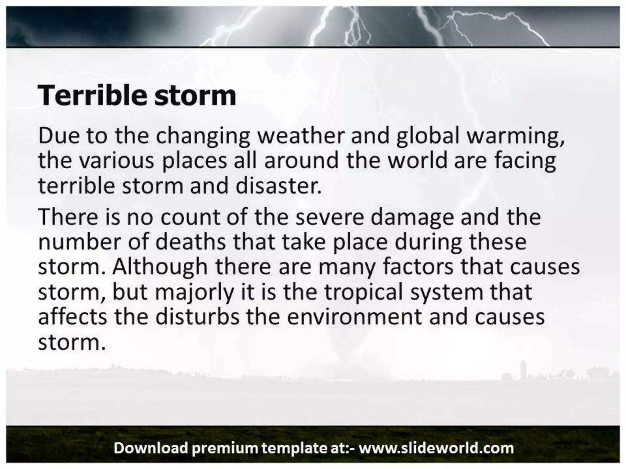 Terrible storm PowerPoint Presentation | PPTX