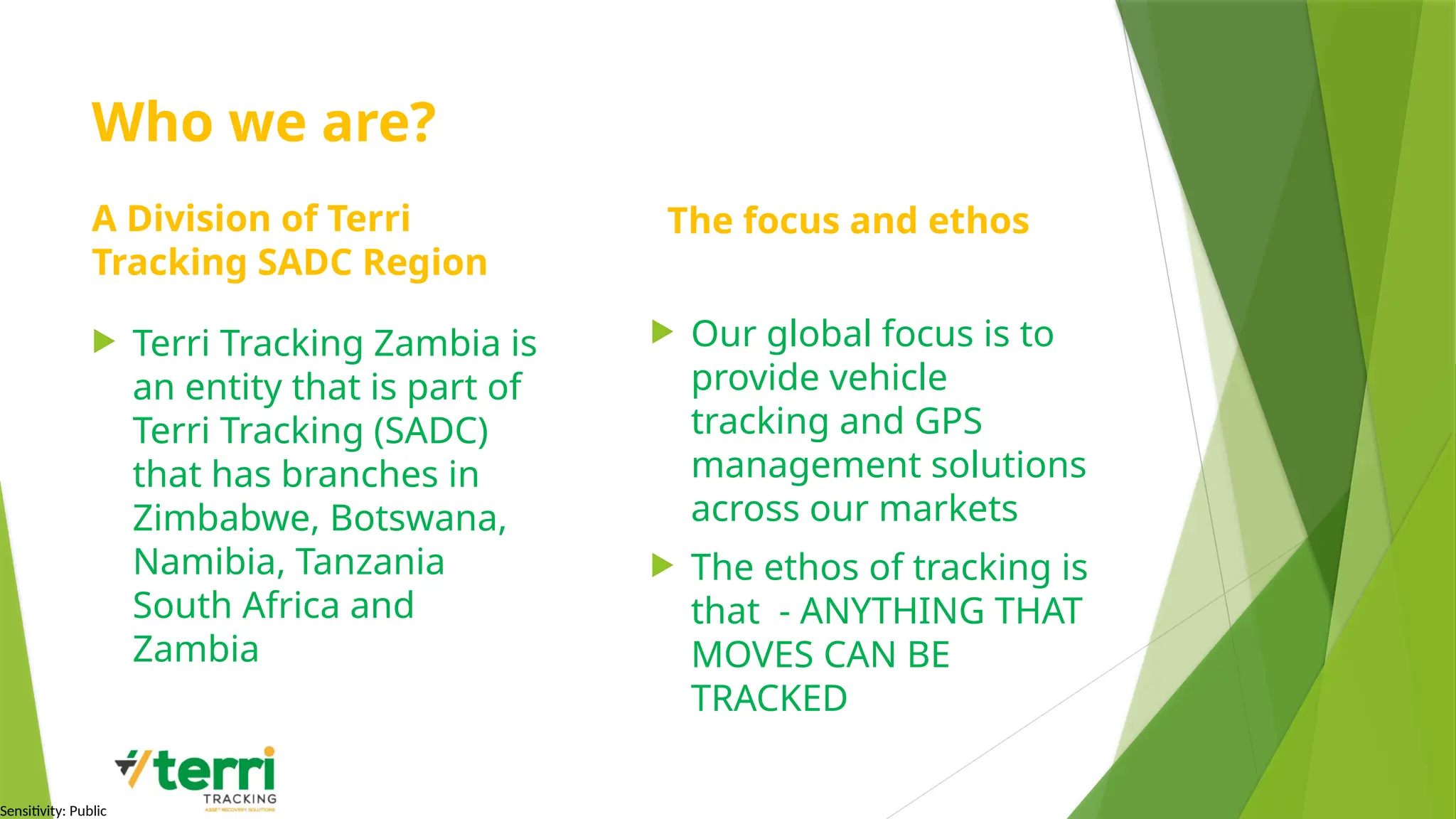 TERRI TECHNOLOGIES Trucking - GPS Technology | PPTX