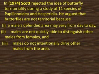 Territoiality in arthropoda | PPTX