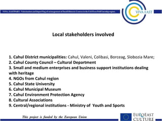 Territorial cultural systems - cahul (republic of moldova)_m. ajder, c ...