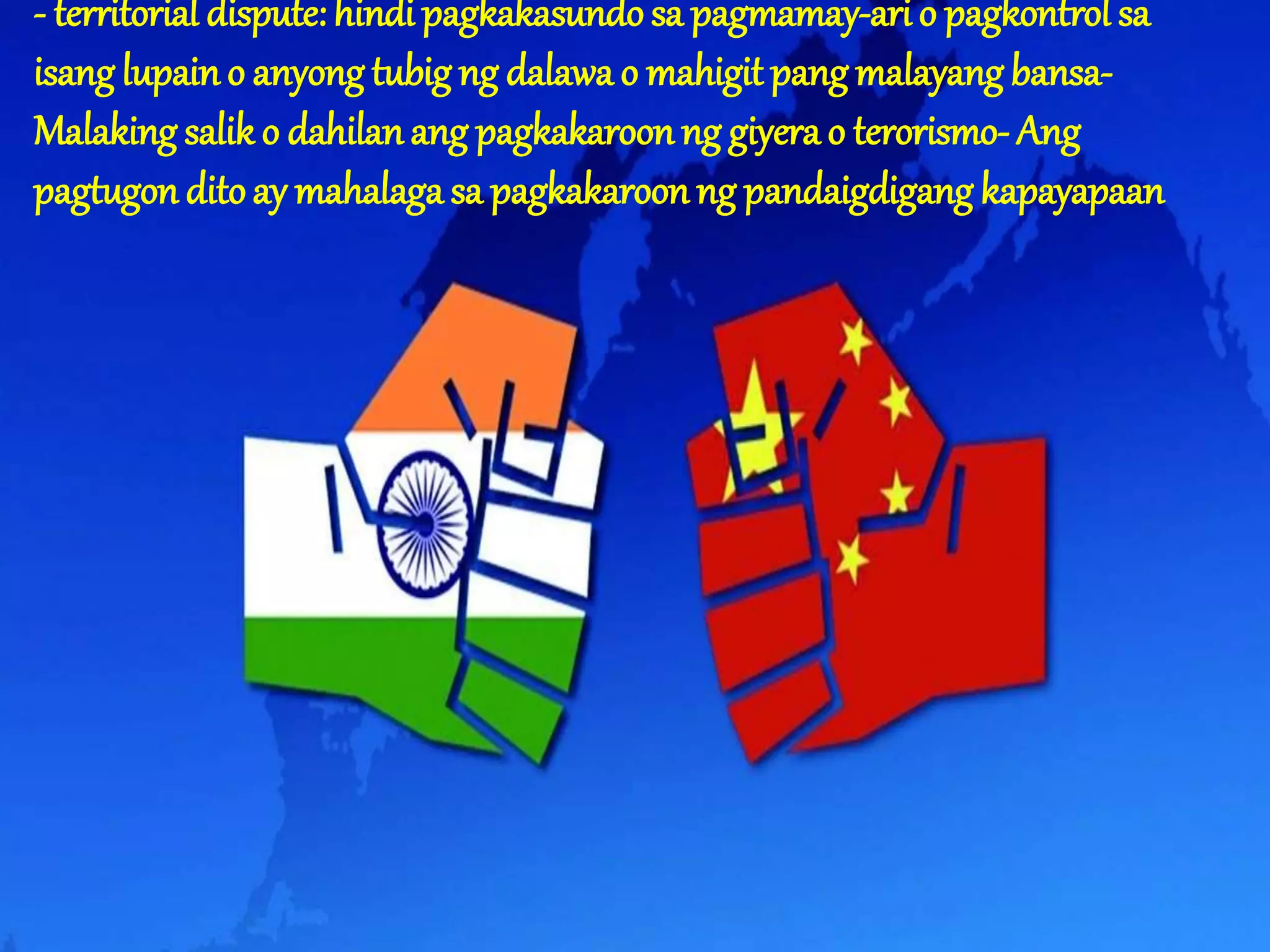 Territorial disputes | PPTX