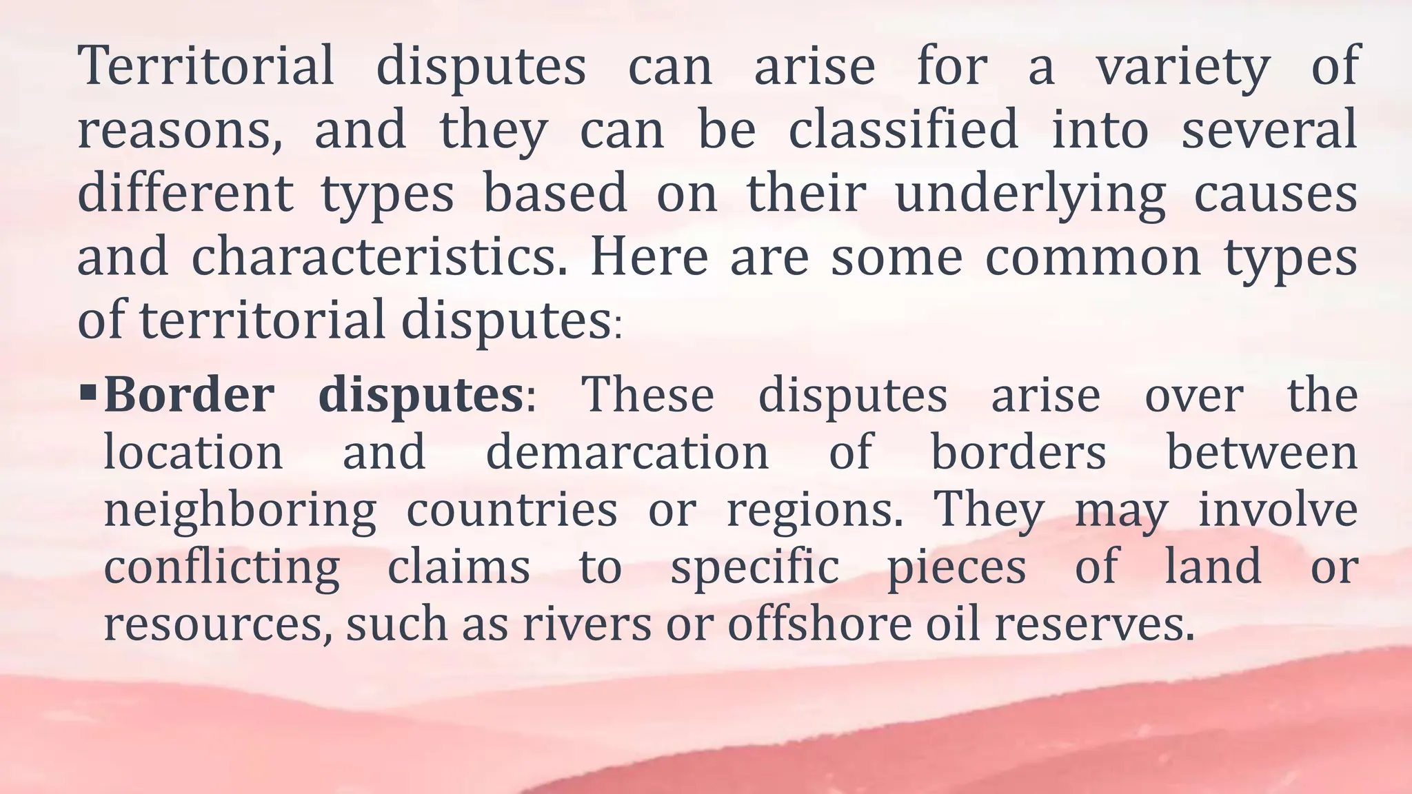 THE TERRITORIAL DISPUTES FROM all over the world.pptx