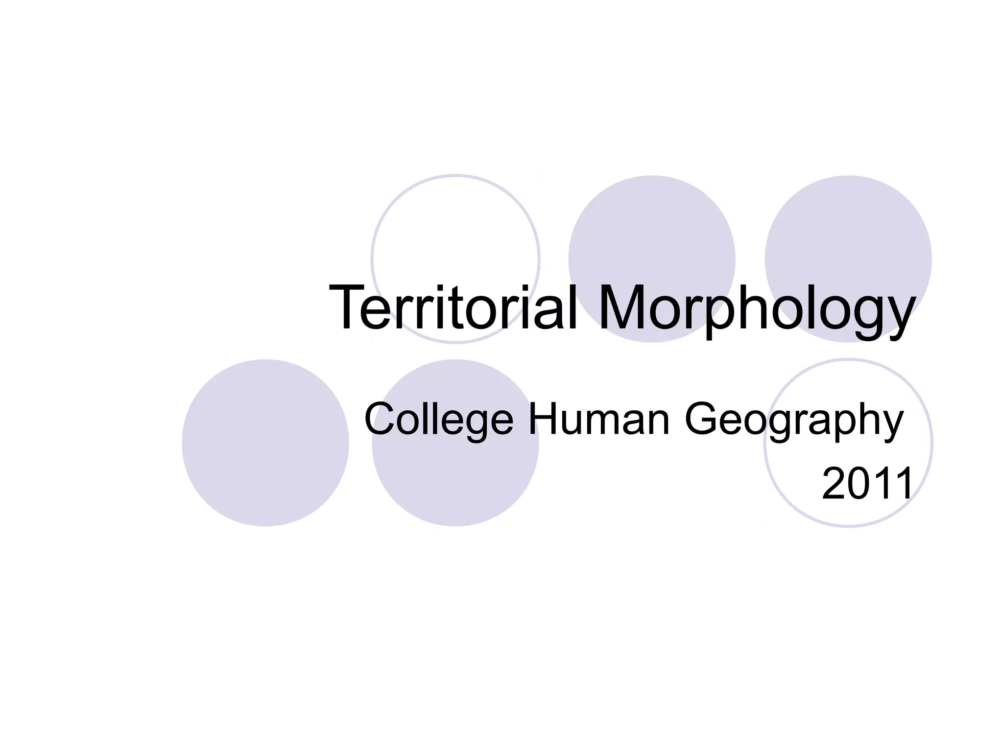Territorial Morphology | PPT