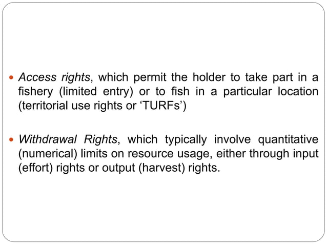 Territorial use rights | PPT