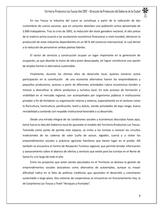 Estudio de caso: Las Toscas, Santa Fe, Argentina | PDF