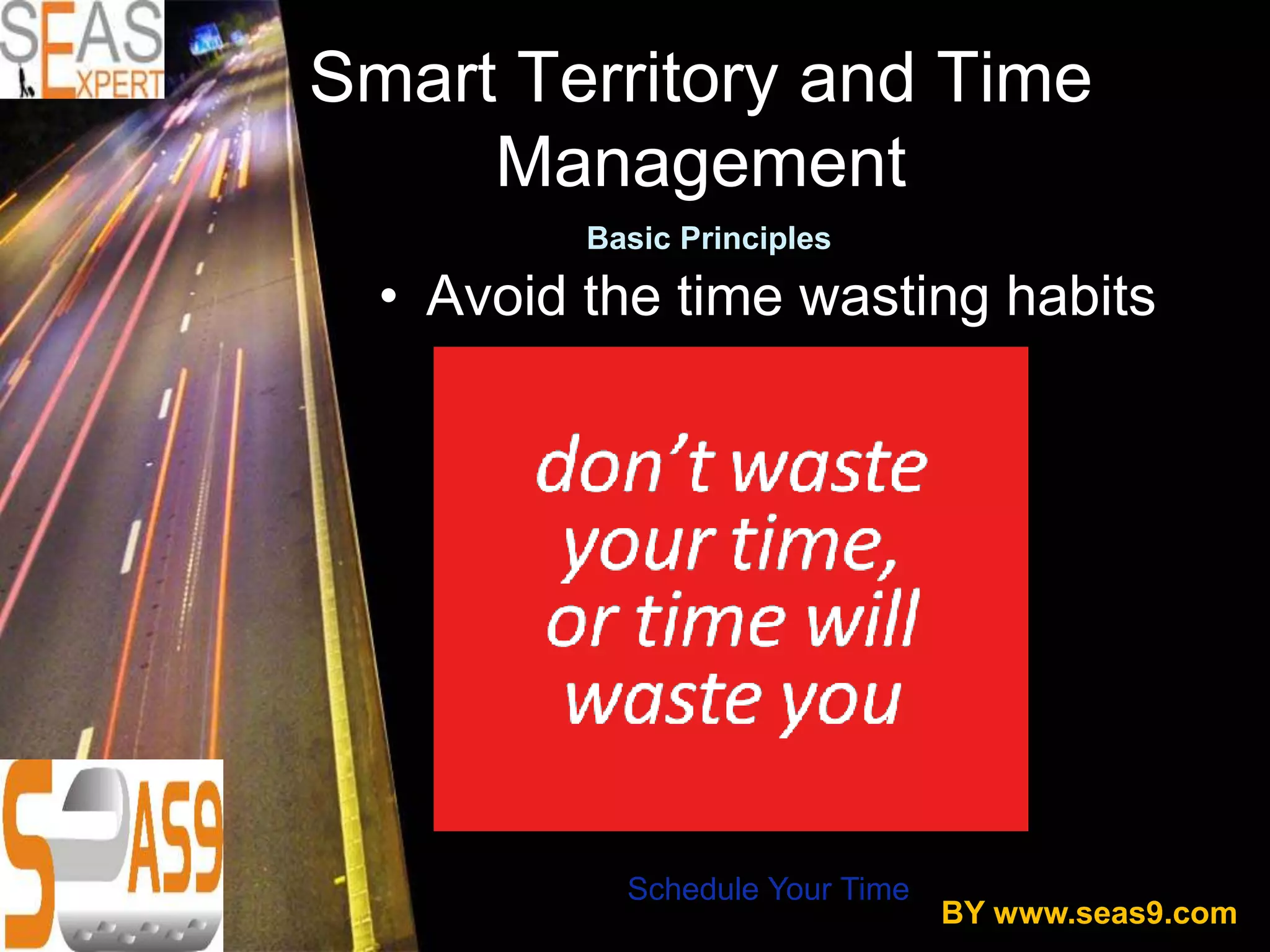 TIME & TERRITORY MANAGEMENT | PPTX
