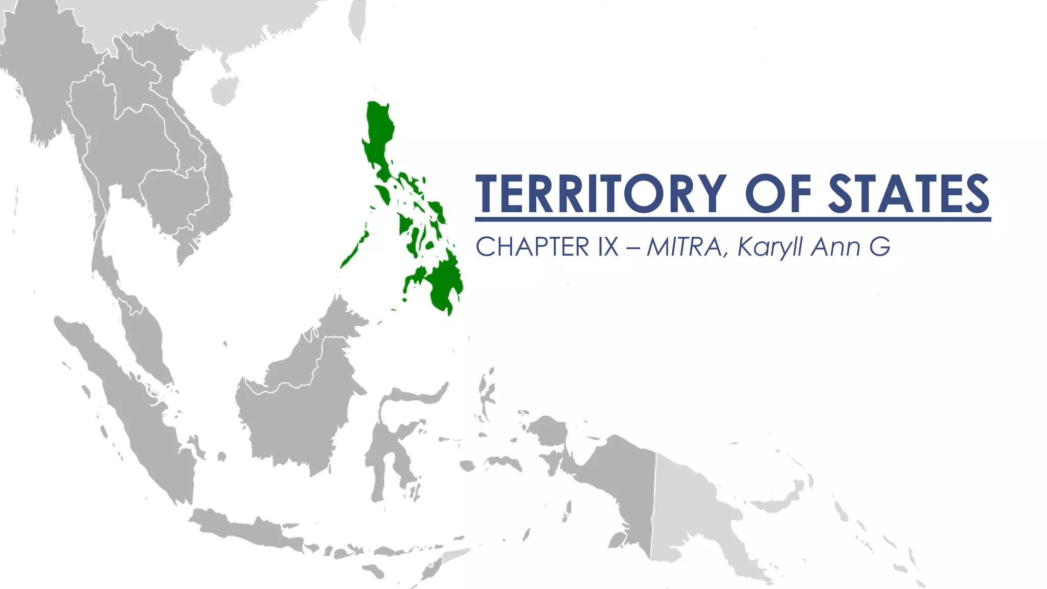 Territory of States -- International Law | PDF