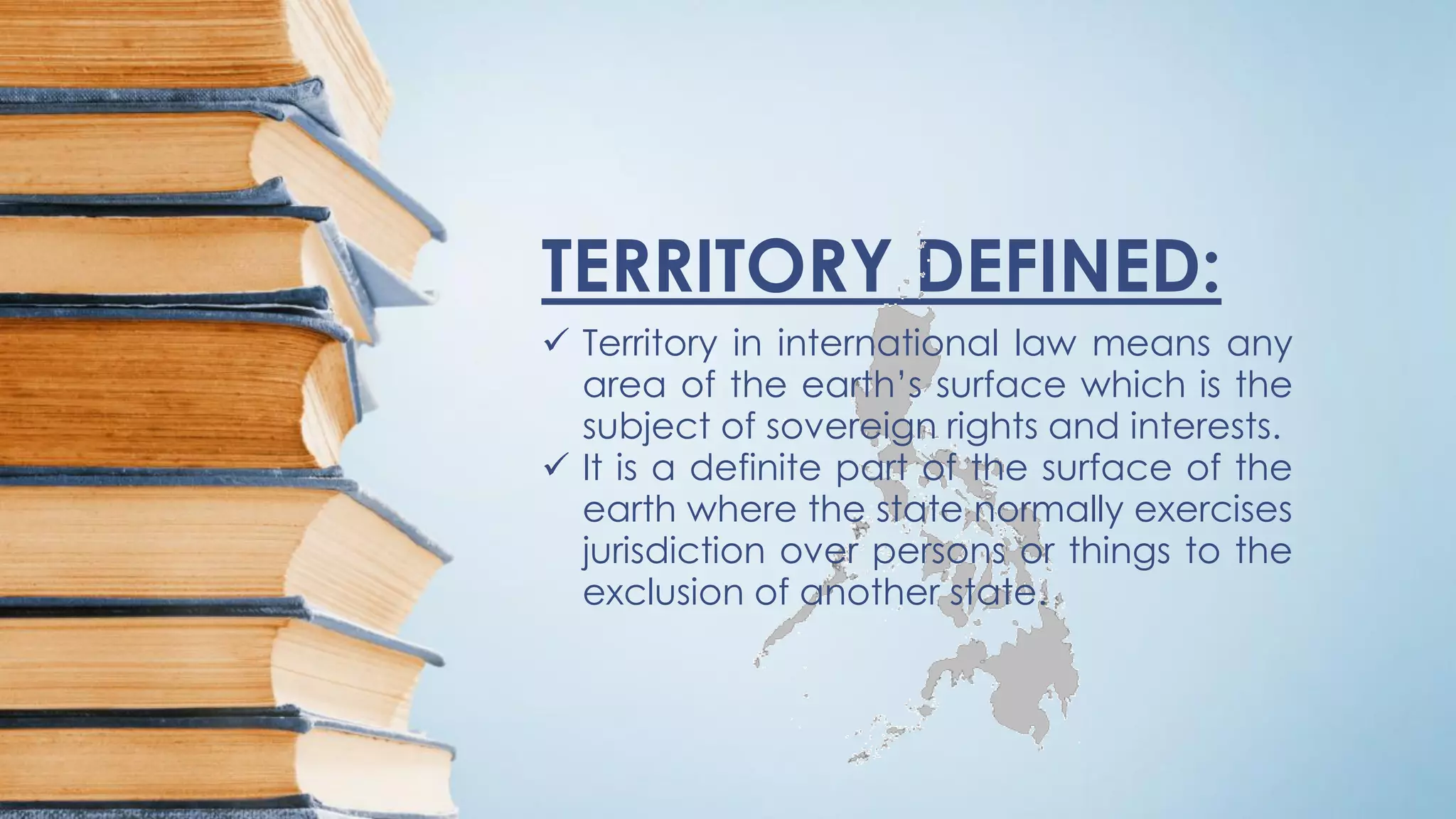 Territory of States -- International Law | PDF