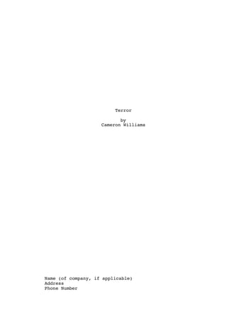 Terror - Script Final | PDF