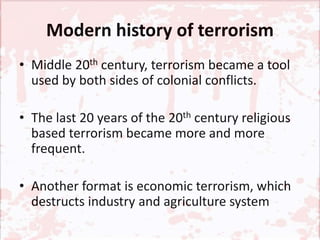 Terrorism | PPTX