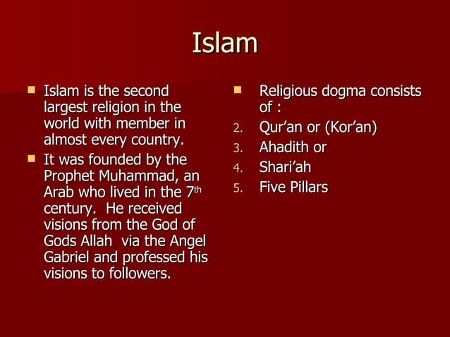 Brief Introduction to Islam | PPT | Islam | Religion & Spirituality