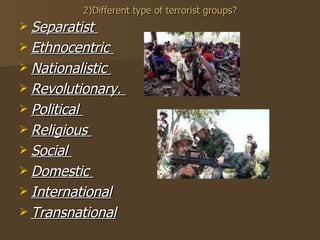 Terrorism | PPT