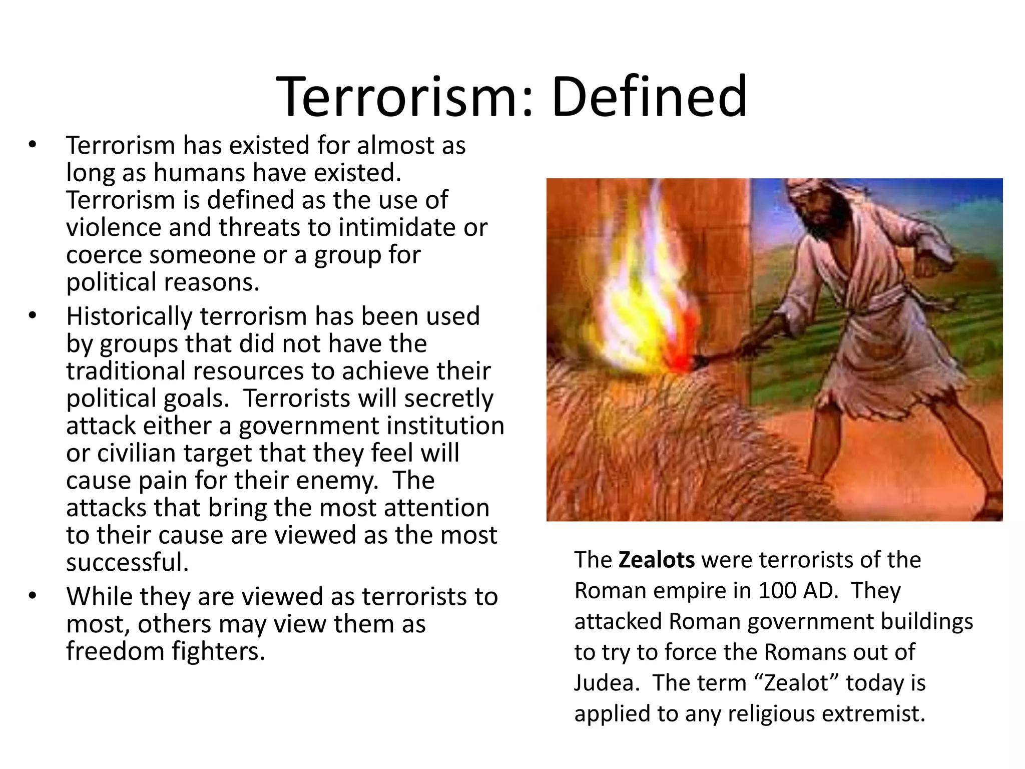 Terrorism | PPT
