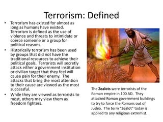 Terrorism Ppt