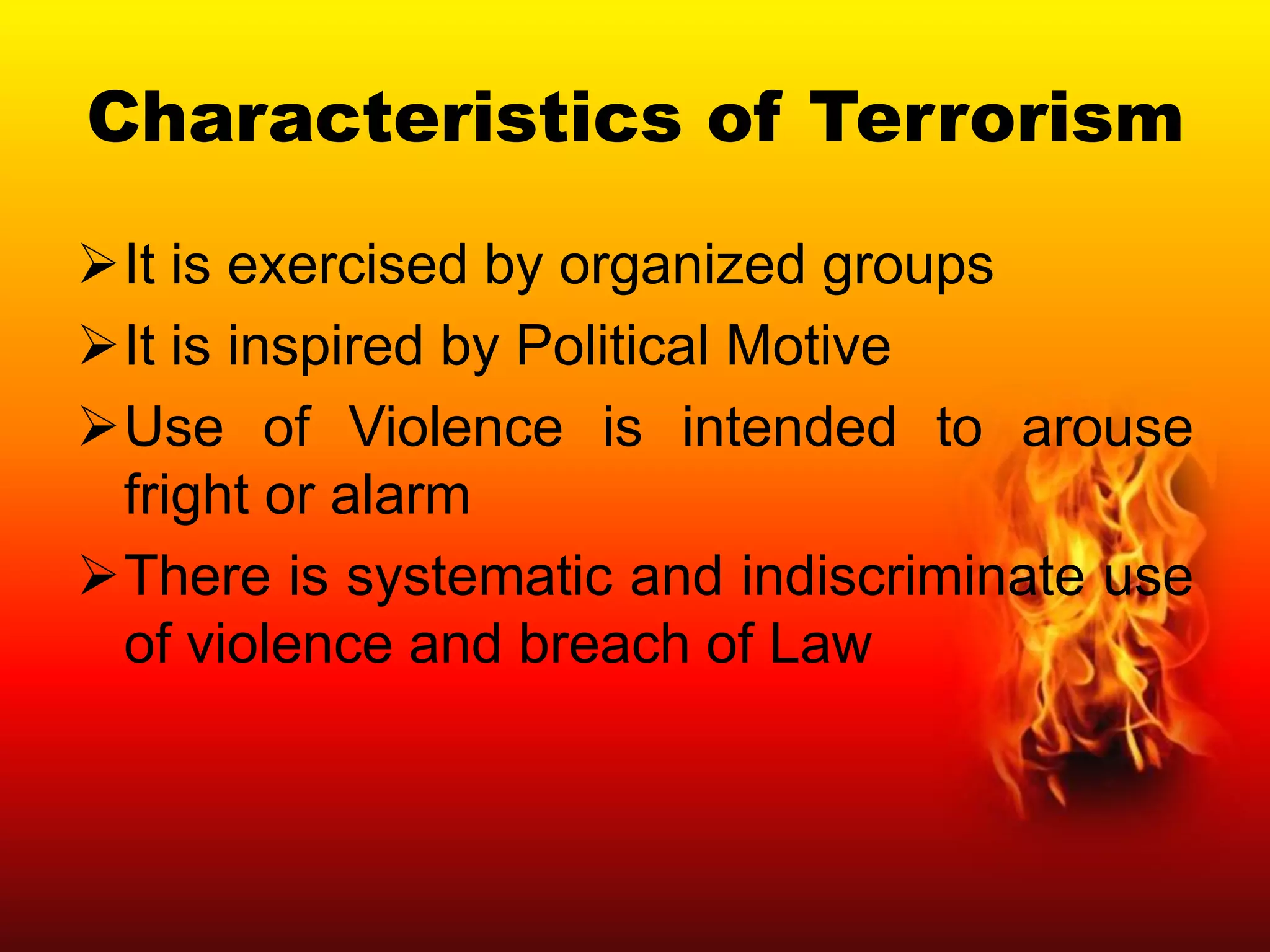 Terrorism | PPTX
