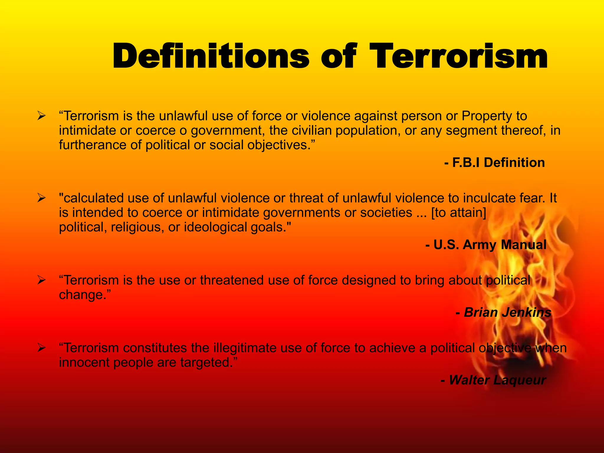 Terrorism | PPTX