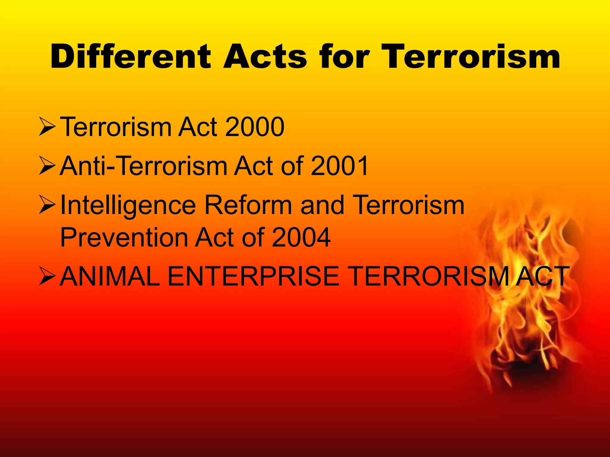 Terrorism | PPTX