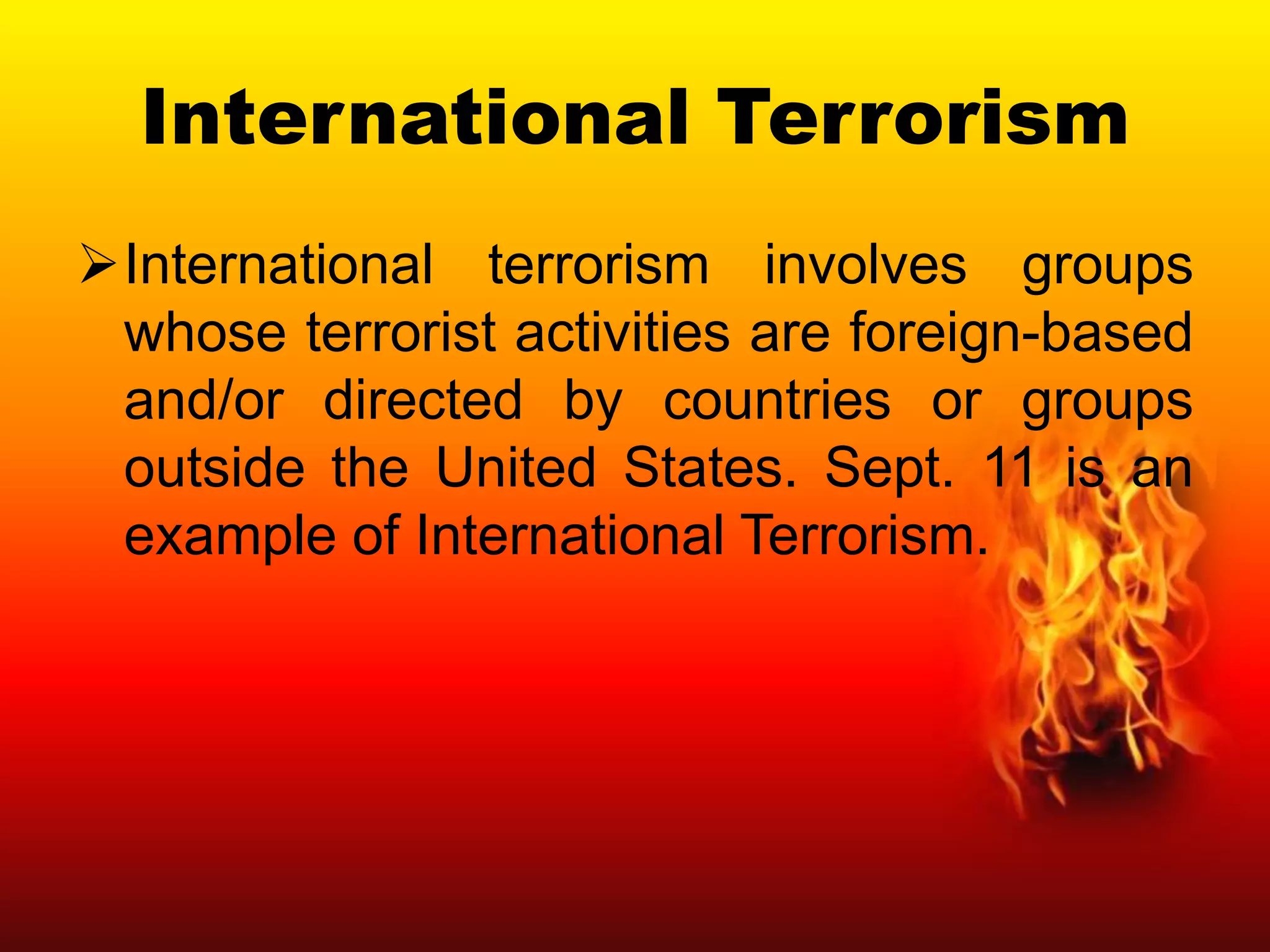 Terrorism | PPTX