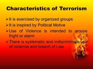 Terrorism | PPTX