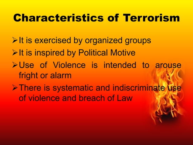 Terrorism | PPTX | Terrorism | Sensitive Topics