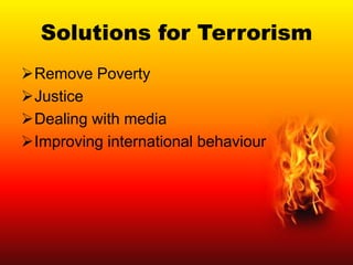 Terrorism | PPTX | Terrorism | Sensitive Topics